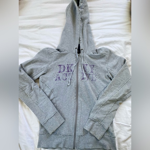 Dkny | Jackets & Coats | 200s Matching Dkny Zip Up Hoodie Matching Tshirt Size M | Poshmark